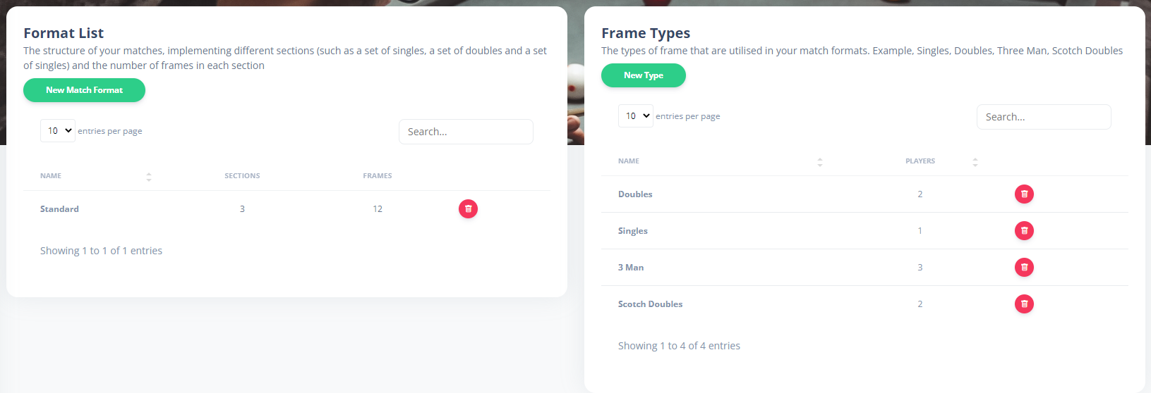 Match Formats – RackEmApp Documentation