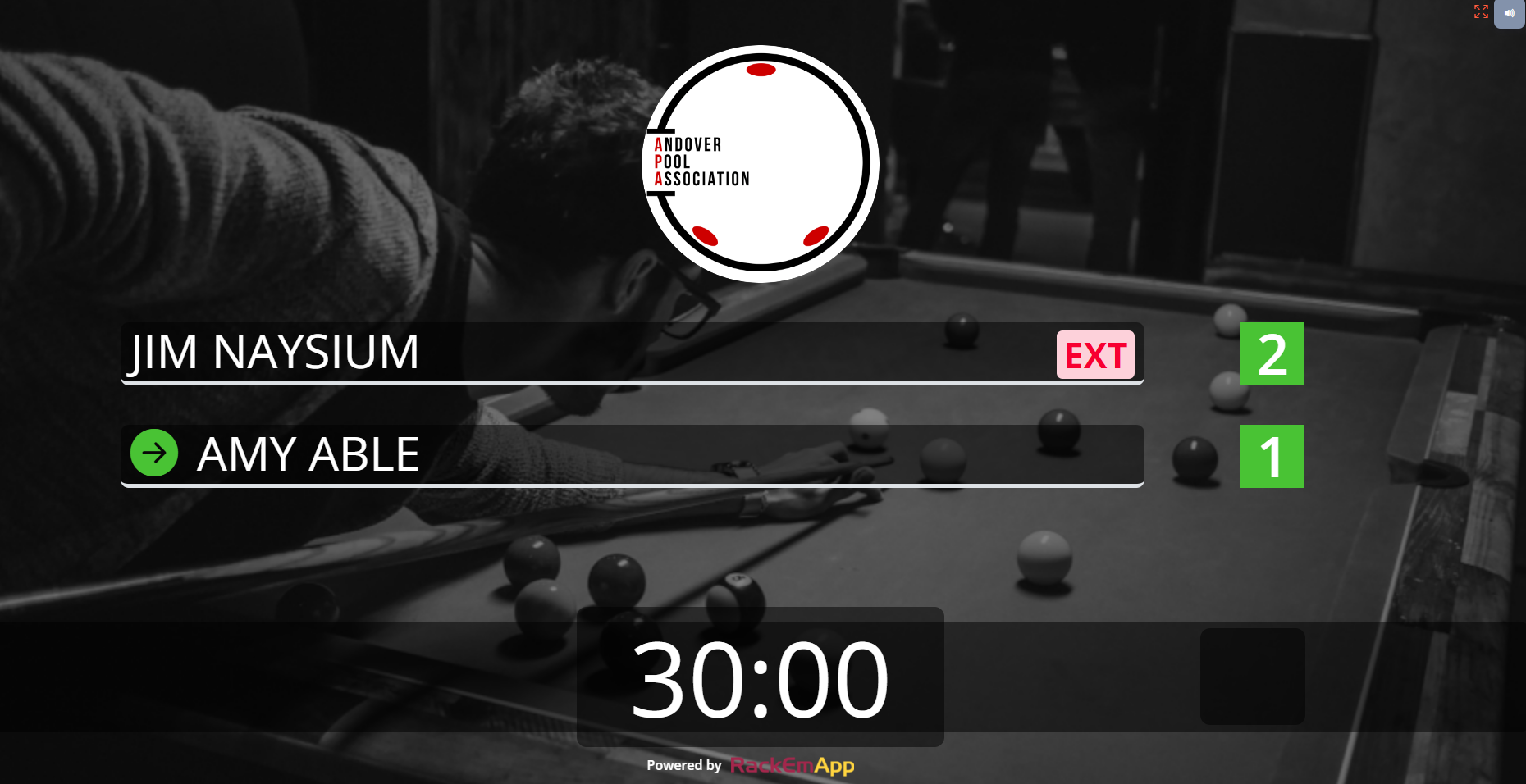 The “Ultimate” Pool Arena Experience – RackEmApp Documentation